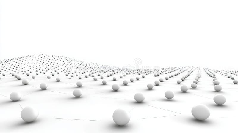 Abstract Purple Spheres and Lines Design, a Modern Art Exploration of ...