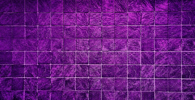 Abstract Purple Stamp Concrete Floor in Grid Pattern. Printed Concrete ...