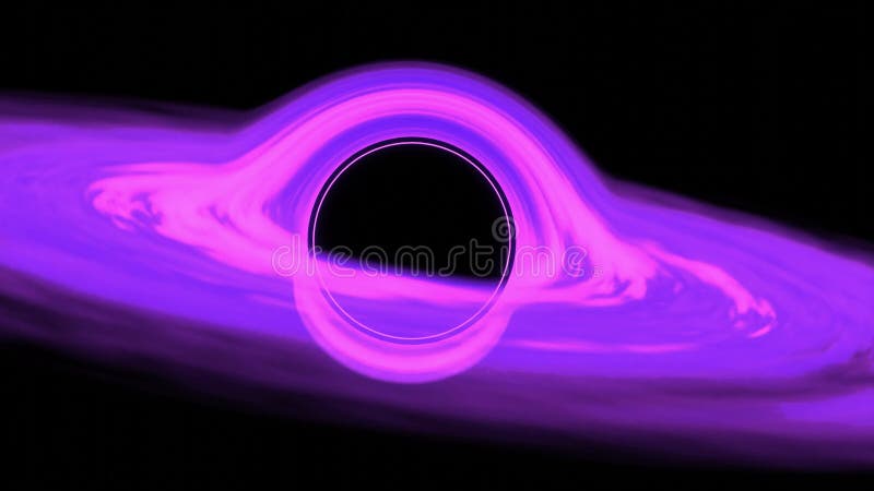 Abstract Purple Super Massive Black Hole Rotation Loop on 4K Abstract ...