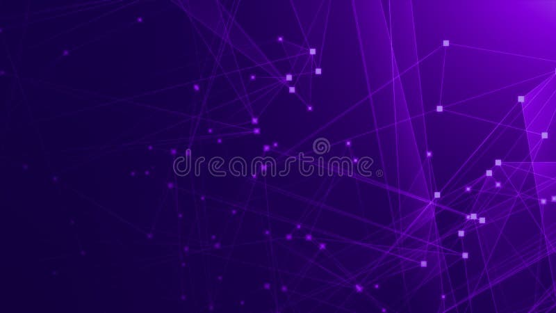 Abstract Purple Violet Polygon Tech Network with Connect Technology ...