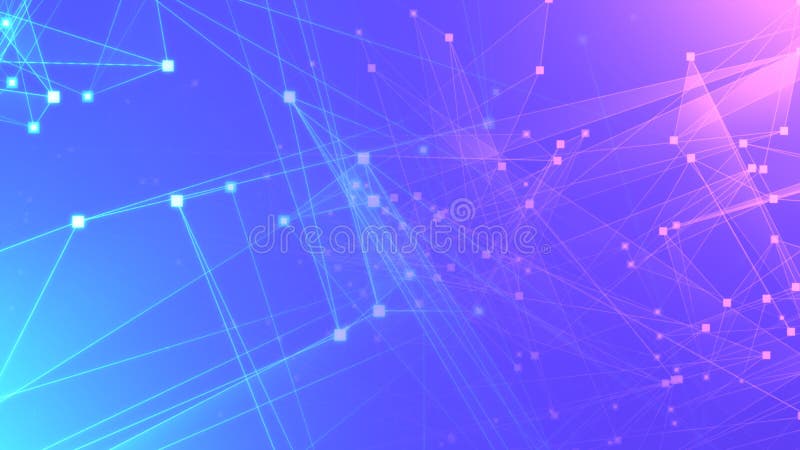Abstract Purple Violet Polygon Tech Network with Connect Technology ...