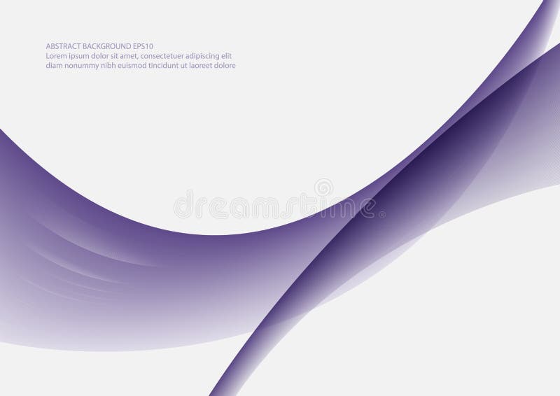 Abstract Purple or Violet Wave Element for Design. Stylized Wave Stock ...