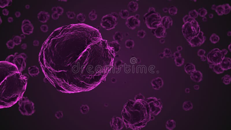 Abstract Purple Virus Cells Under Microscope Stock Illustration ...