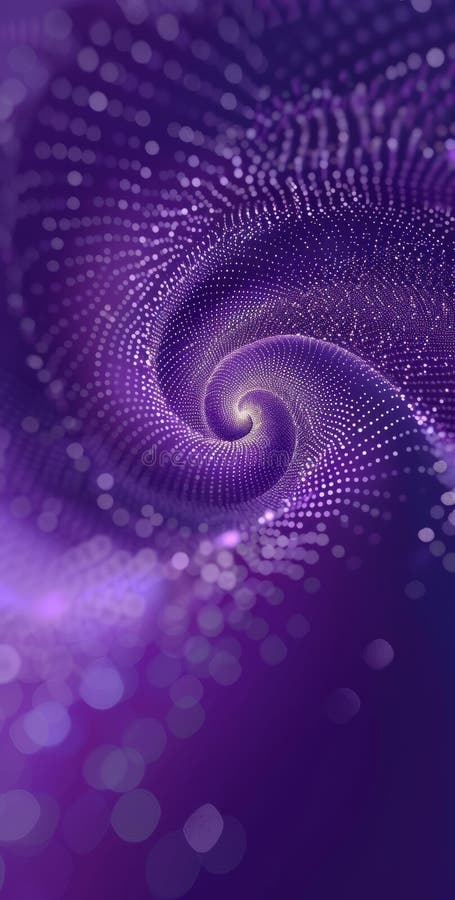 Vibrant Purple Swirling Radial Background Hypnotic Spiral Pattern Stock ...