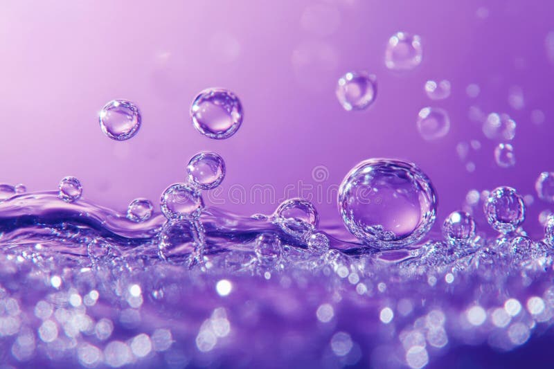 Abstract Purple with Water Bubble Pantone 2025 Stock Illustration ...