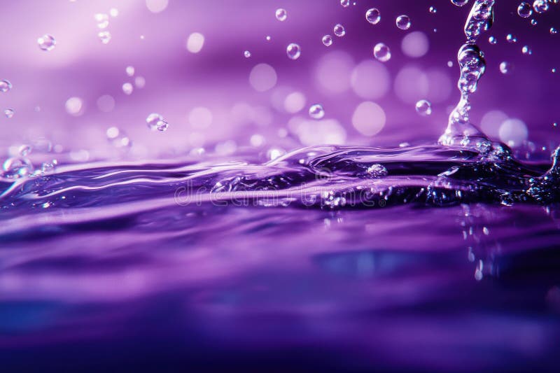Abstract Purple with Water Bubble Pantone 2025 Stock Illustration ...
