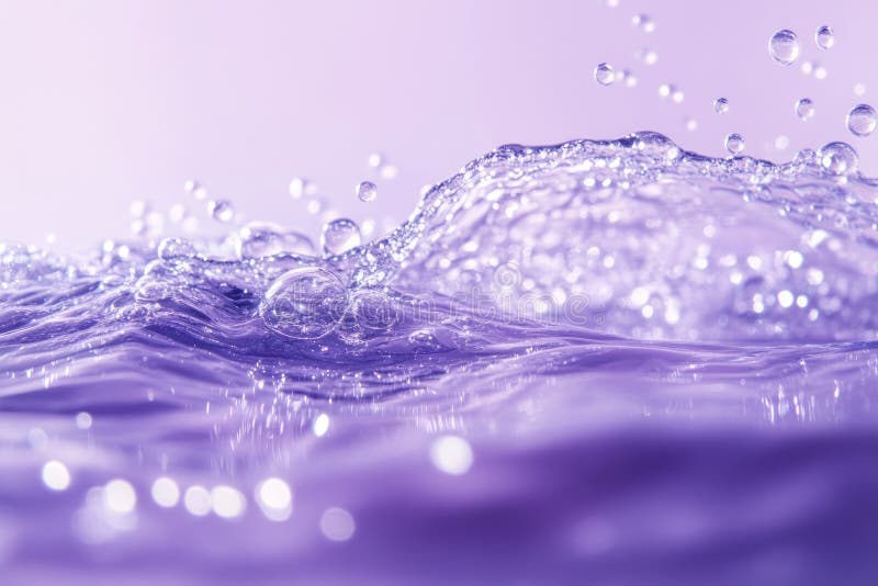 Abstract Purple with Water Bubble Pantone 2025 Stock Illustration ...