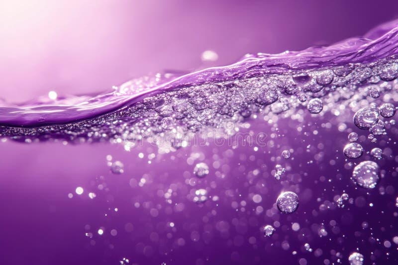 Abstract Purple with Water Bubble Pantone 2025 Stock Illustration ...