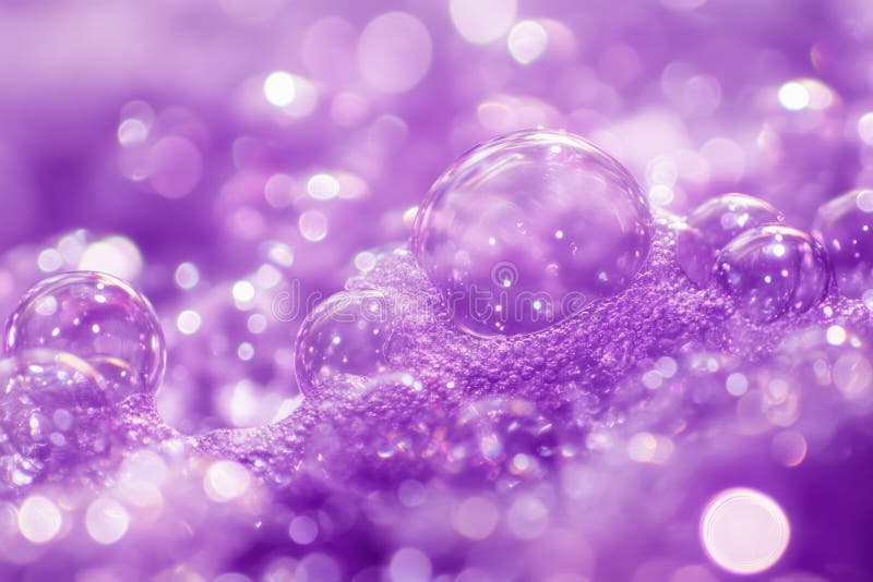 Abstract Purple with Water Bubble Pantone 2025 Stock Illustration ...