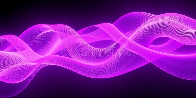 Abstract Purple Wave Design Stock Illustration - Illustration of simple ...