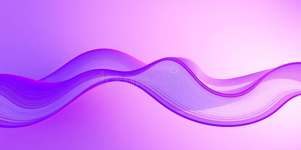 Abstract Purple Wave Design Stock Illustration - Illustration of thin ...