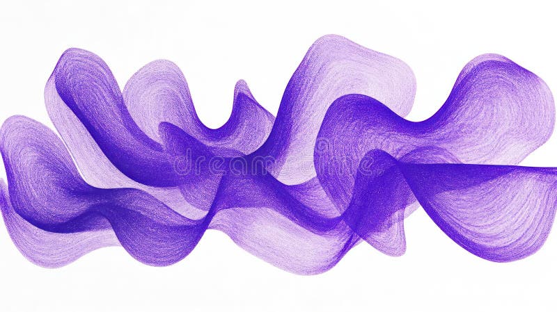 Abstract Purple Wave Design with Fluid Shapes and Smooth Lines Stock ...