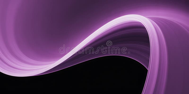 Abstract Purple Wave Pattern with a Smooth Flowing Curve Against a Dark ...