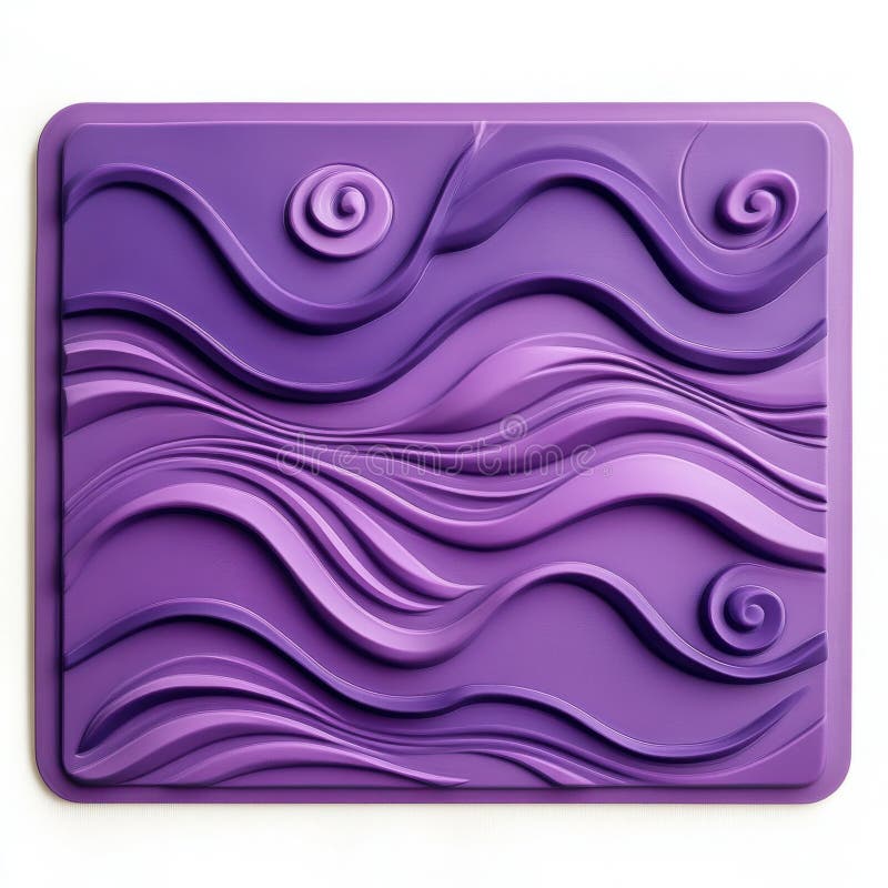 Abstract Purple Wave Pattern Textured Background Stock Illustration ...