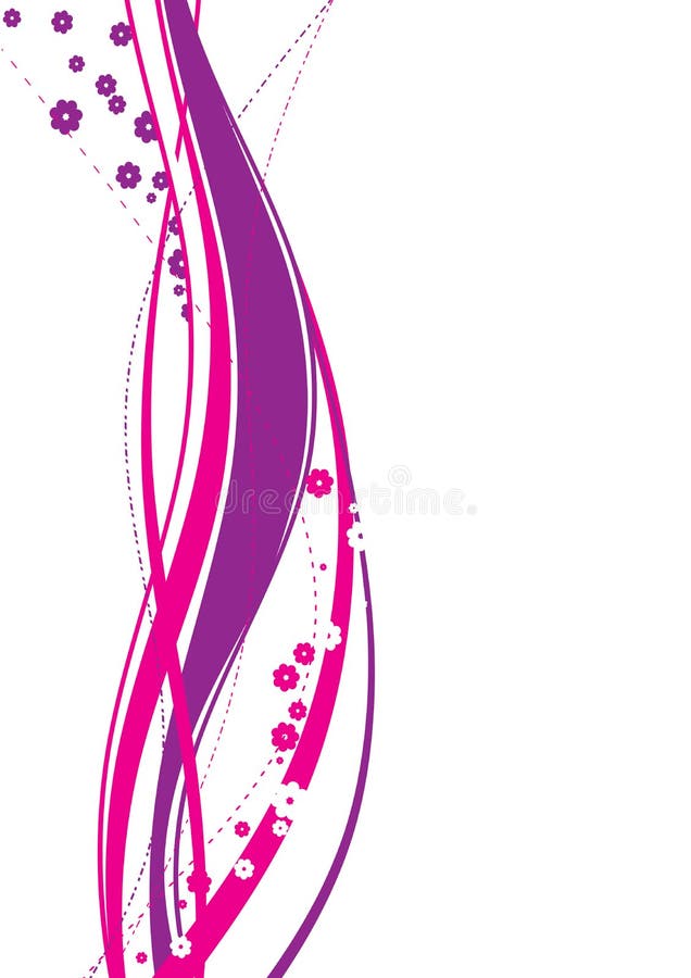 Abstract purple wave stock illustration. Illustration of technology ...