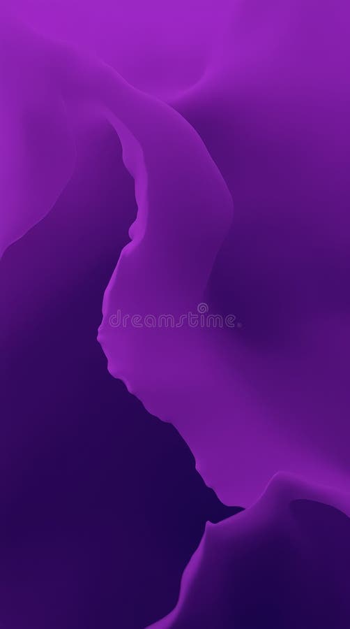 Abstract Purple Waves with Smooth Gradients Creating a Flowing ...