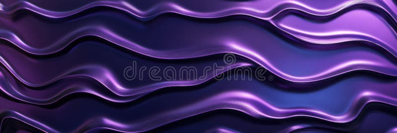 Abstract Purple Wavy Pattern with Dynamic Curves in Glossy Finish Stock ...