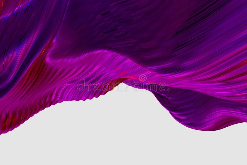Abstract Purple Wavy Striped Dynamic Surface Modern Futuristic Overlay ...