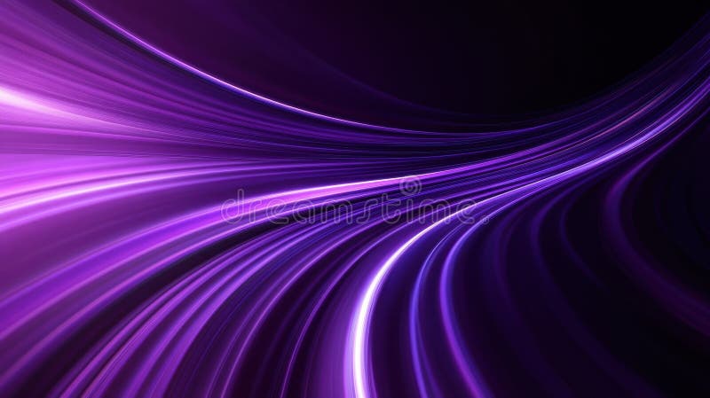 Abstract Purple and White Swirling Lines on a Black Background Stock ...