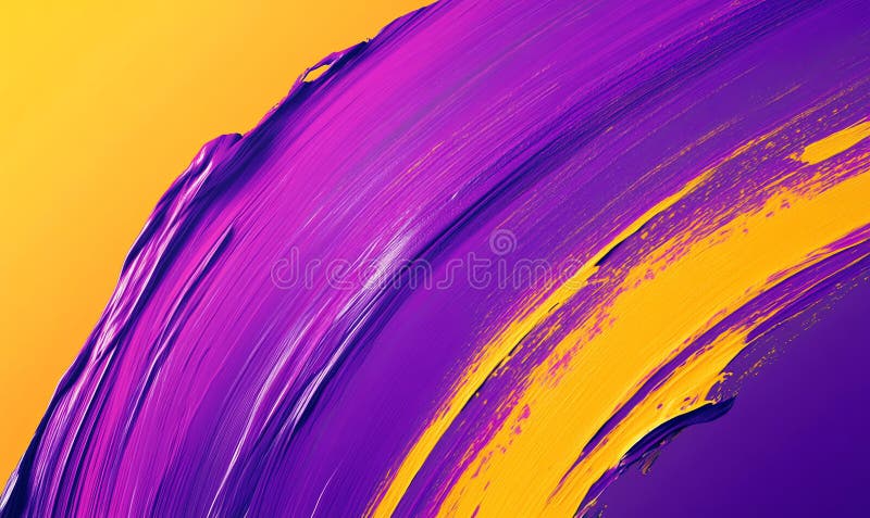 Abstract Purple and Yellow Paint Strokes Background Stock Photo - Image ...