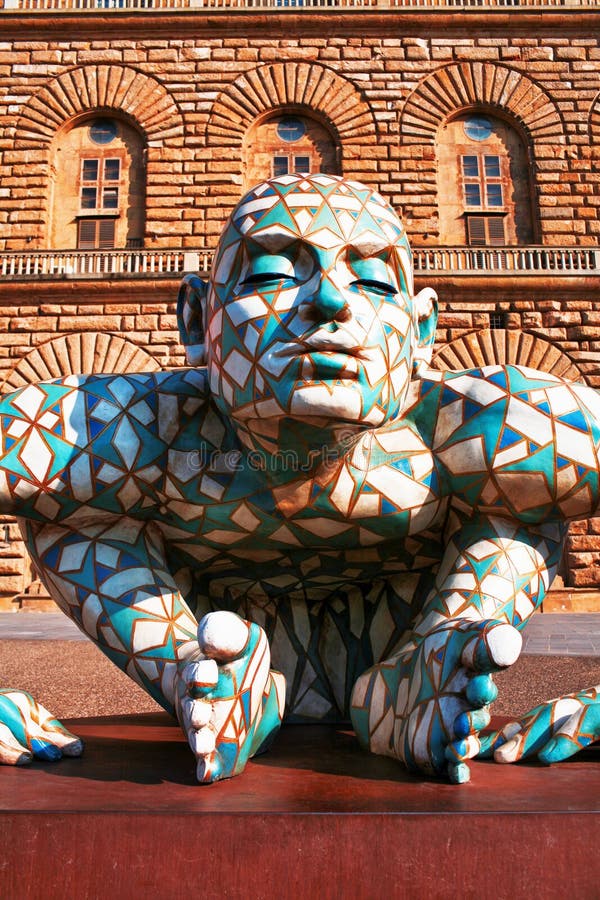 Abstract Puzzling Sculpture of Man Editorial Photo - Image of ...