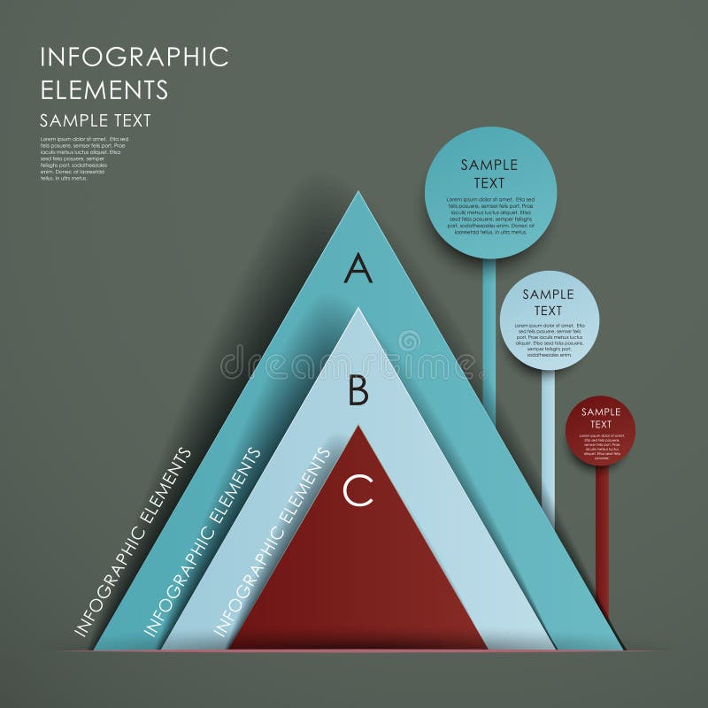 Abstract 3d Pyramid Infographics Stock Vector - Illustration of data ...