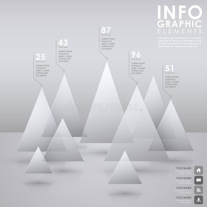 Abstract 3d Pyramid Infographics Stock Vector - Illustration of data ...