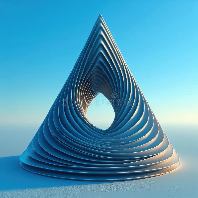 Abstract Pyramid in 3D with Exclusive Texture Stock Photo - Image of ...
