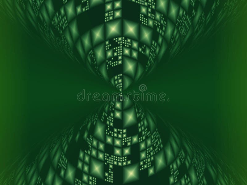 Abstract Pyramid Dynamic Green Structure Stock Illustration ...