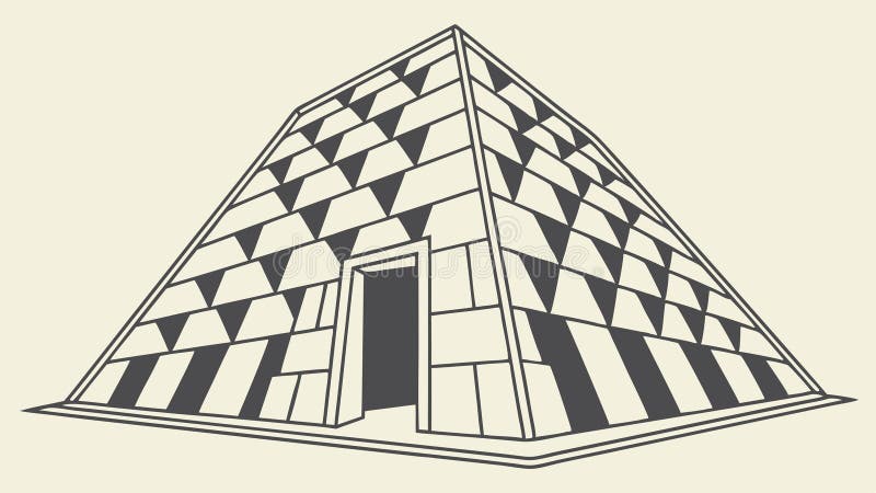 Abstract Pyramid or Geometric Structure Vector Illustration, Vector ...