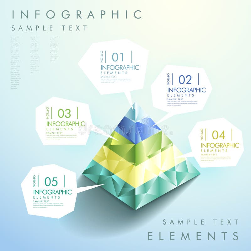 Abstract 3d Pyramid Infographics Stock Vector - Illustration of data ...