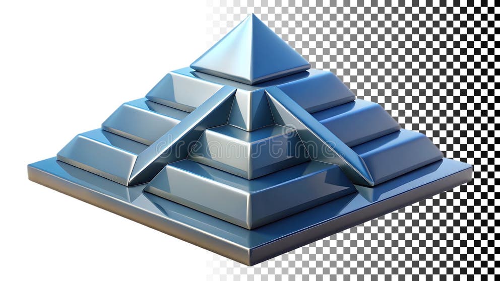 Abstract Pyramid Structure, Representing Foundation or Core Concept ...