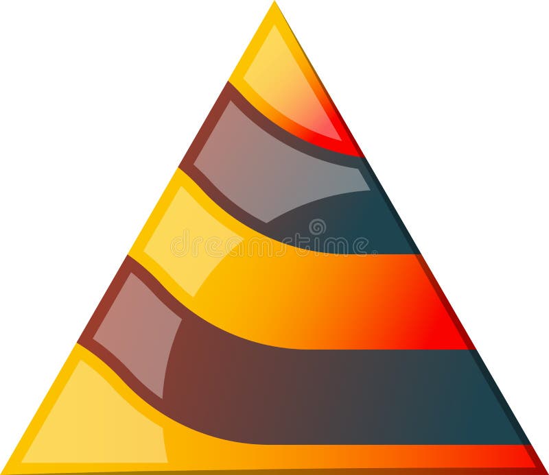 Abstract Pyramid Triangle Logo Illustration in Trendy and Minimal Style ...