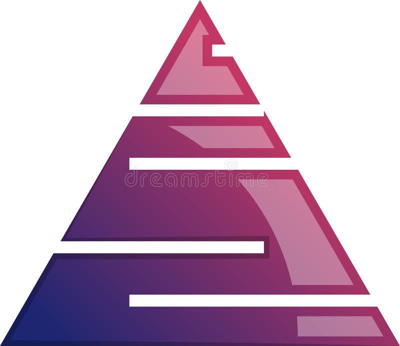 Abstract Pyramid Triangle Logo Illustration in Trendy and Minimal Style ...