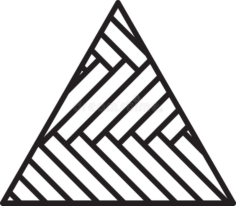 Abstract Pyramid Triangle Logo Illustration in Trendy and Minimal Style ...