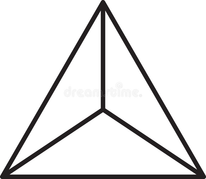 Abstract Pyramid Triangle Logo Illustration in Trendy and Minimal Style ...