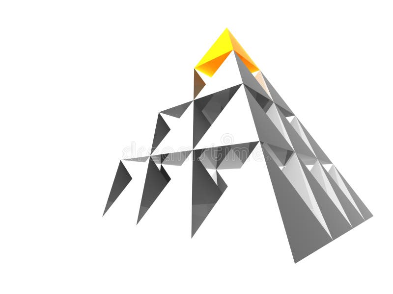 Modern pyramid design stock vector. Illustration of shape - 13597165