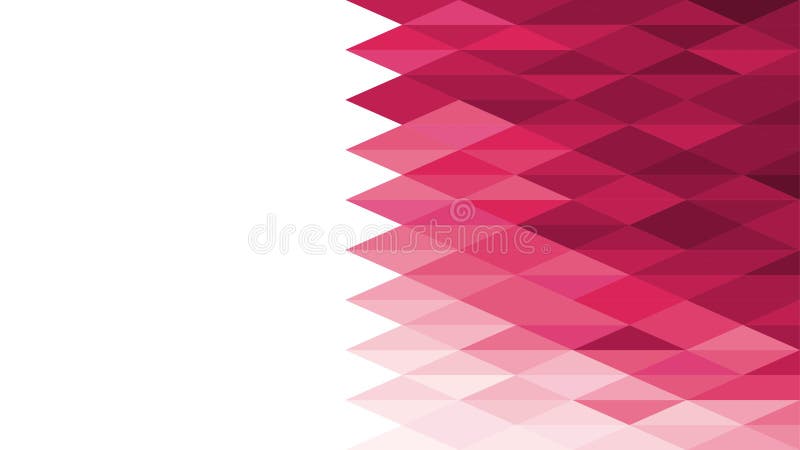Abstract Qatar Flag Background Template with Diamond Pattern Style ...