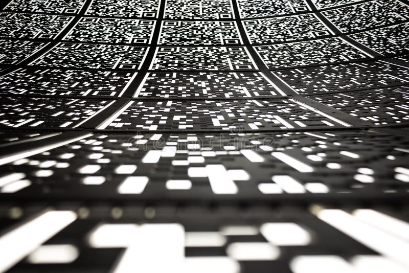 Abstract QR Code Background Abbreviated from Quick Response Code Stock ...