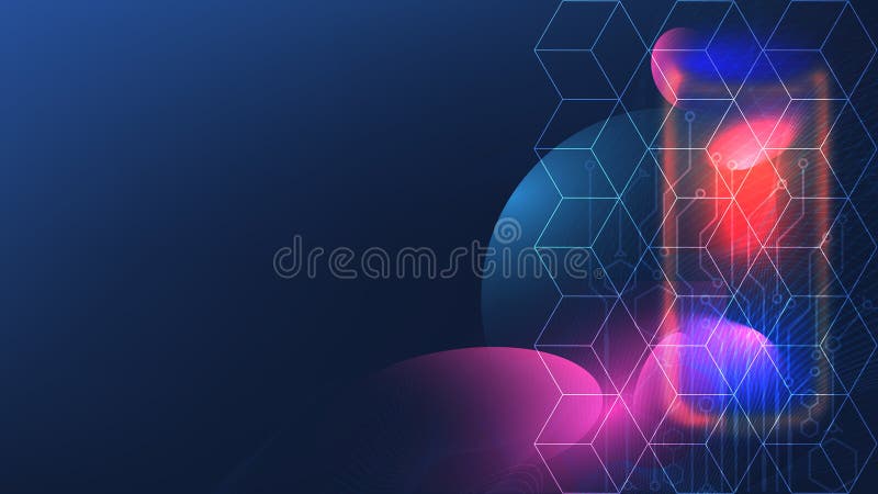 Abstract Quantum Computer Technologies Background Concept with ...