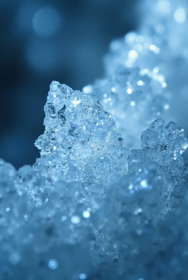Abstract Quantum Ice Texture with Fractal Light Refraction Stock ...