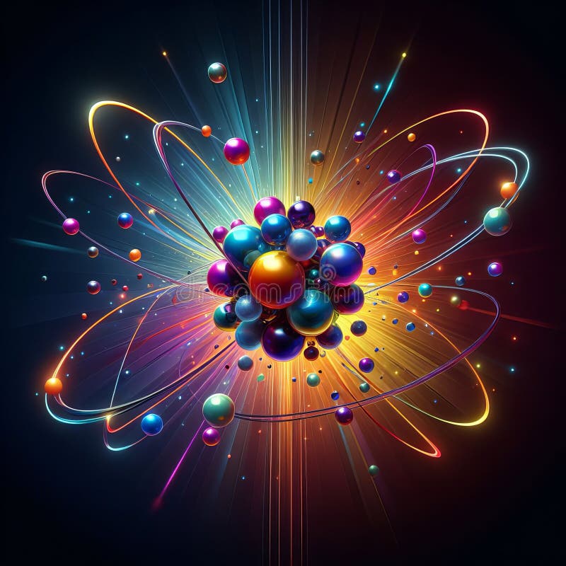 Abstract Quantum Mechanics Visualization Stock Image - Image of ...