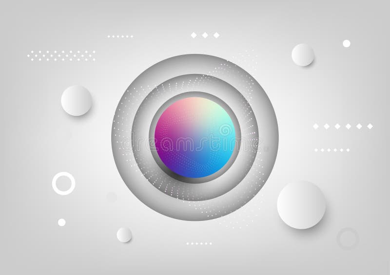 Abstract Quantum Technology Networking Background Stock Illustration ...