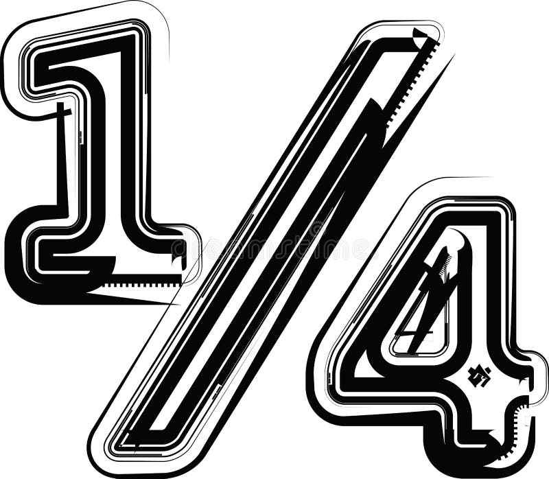 Abstract quarters sign stock vector. Illustration of element - 101597258