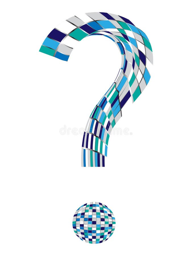 Abstract Question Mark Art