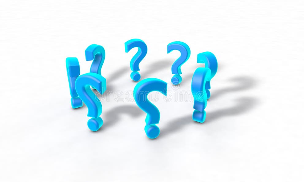 Abstract Question Mark Array Stock Illustration - Illustration of help ...