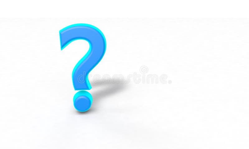 Abstract Question Mark Blue Color Stock Illustration - Illustration of ...