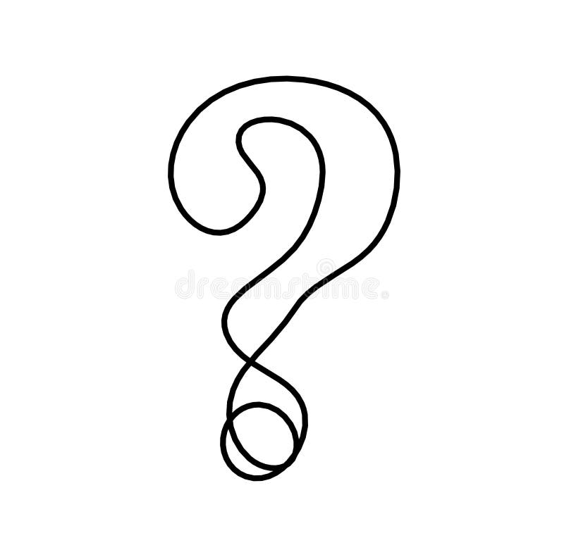 Question Mark Continuous Line Drawing Stock Illustrations – 149 ...
