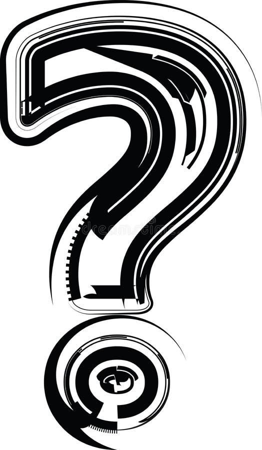 Abstract Question Mark stock vector. Illustration of communication ...