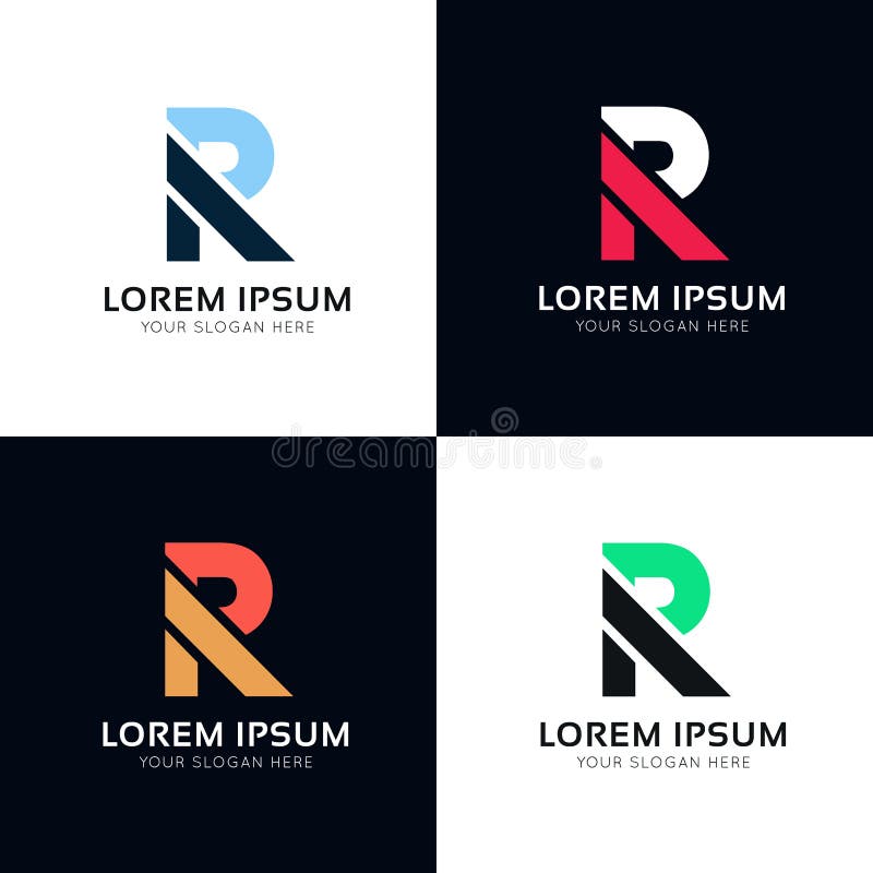 Abstract R Letter Sign Company Logo Icon Vector Design Stock Vector ...